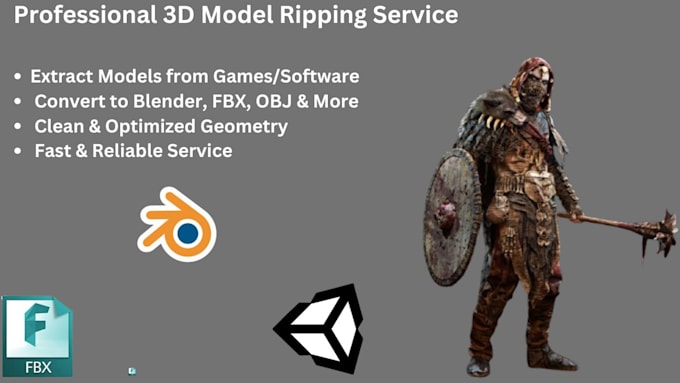 Rip 3d model asset from any game or rip unreal engine game texture by Dragonmaid | Fiverr