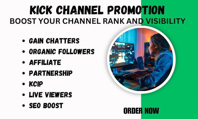Promote your kick channel to gain more viewers and followers by ...