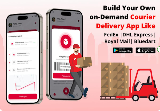 Create complete courier parcel delivery app like dhl fedex by Piotr ...