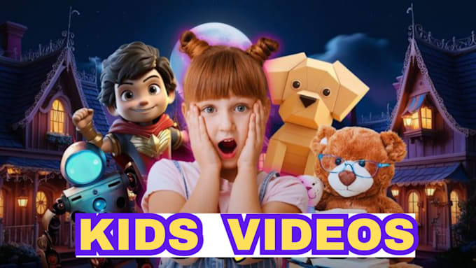 Do best quick editing for kids youtube professionally, kids learning ...