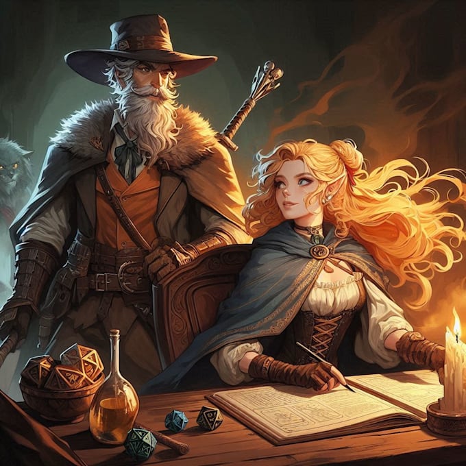 Do dnd character art, illustration, concept art, commission art by ...
