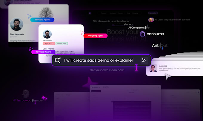Create saas demo video, saas explainer video and more by ...