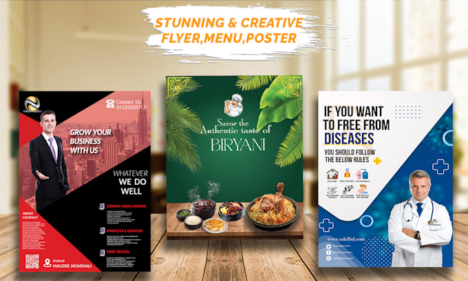 Design modern and unique flyers, posters, and banners that attract customers by Didarulislam00 ...