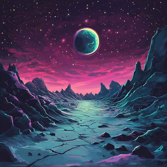Create amazing sci fi background art by Anusaeipoko | Fiverr