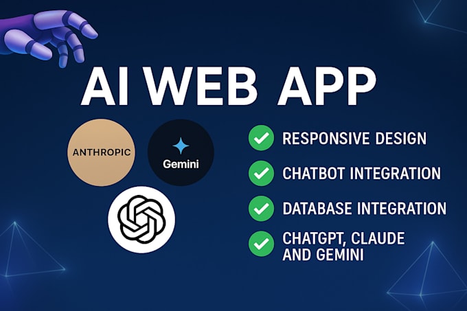 Develop ai saas platform, ai app, custom gpt, custom chatbot by Talha8519 | Fiverr