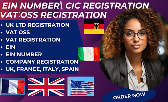 Do vat oss, tax return, ein number, cic registration, itin, uk vat by ...