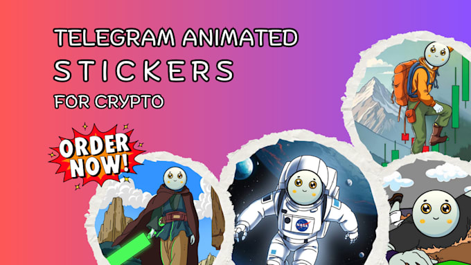 Create animated telegram stickers, static stickers, memes for crypto ...