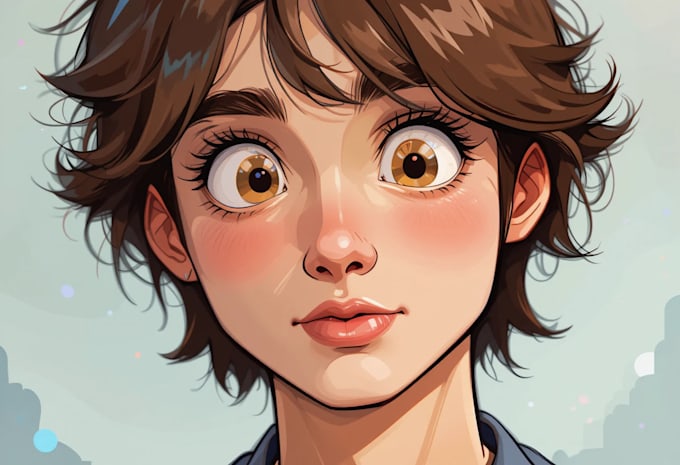 Make a vector portrait of cartoon me by Javarks | Fiverr