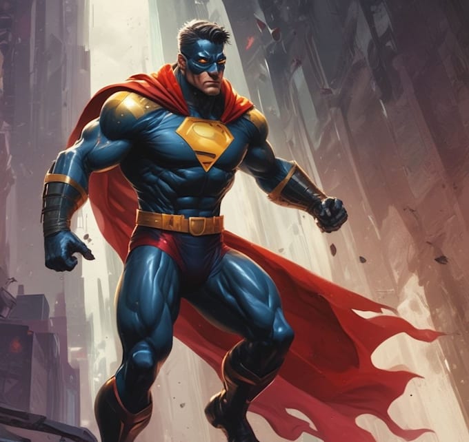 Create concept art superhero character design for comics by Lazansen ...