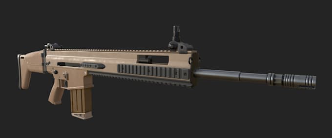 Create game ready weapon 3d models by Berriebert | Fiverr