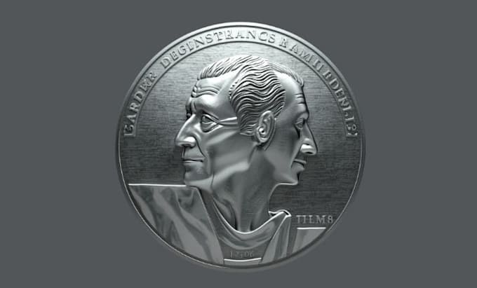 Create a 3d coin relief model for cnc and 3d printing by Cadteey | Fiverr