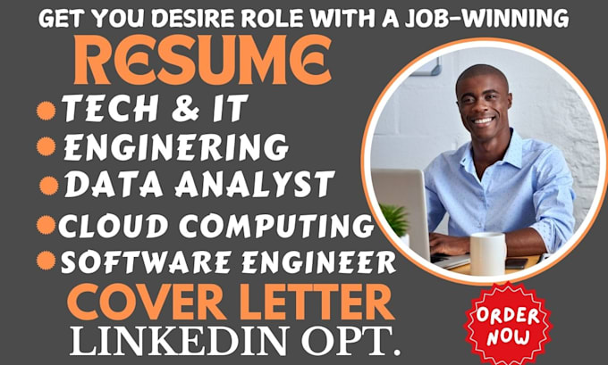 Write a tech or faang resume for software, ai, and it professionals by ...