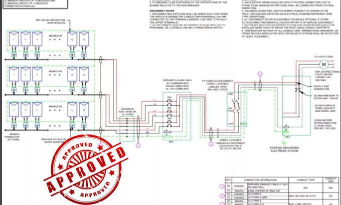 Design solar pv system and permit plan on autocad with calculation ...