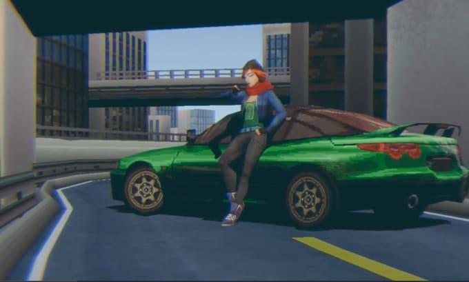 Model rig animate texture stylised low poly 3d character with ps1 ...