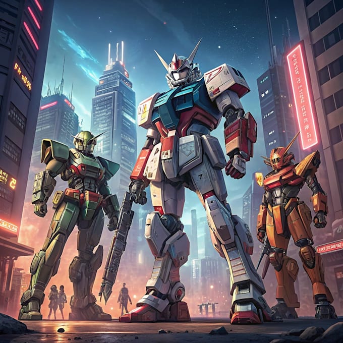 Draw gundam, transformer, robot, armor, and mecha, concept by ...