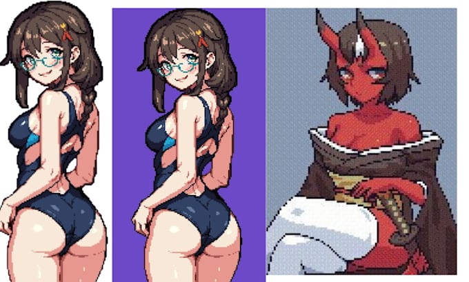 Nsfw Pixel Art Character Illustration Rpg Maker Sprite Sheet Pixel Animation By Viktor Pr