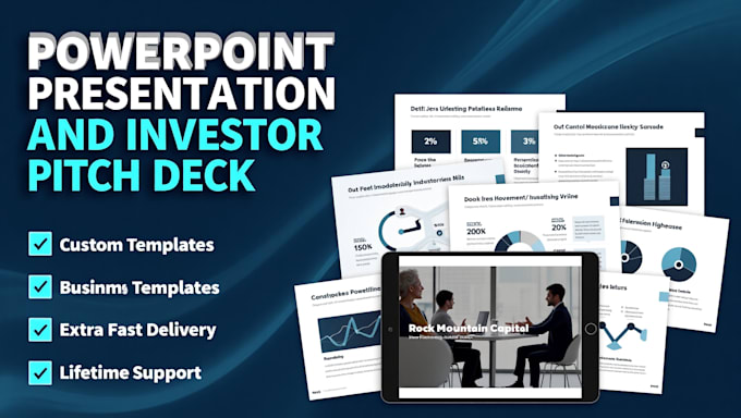 Design a professional pitch deck, powerpoint presentation, and investor ...