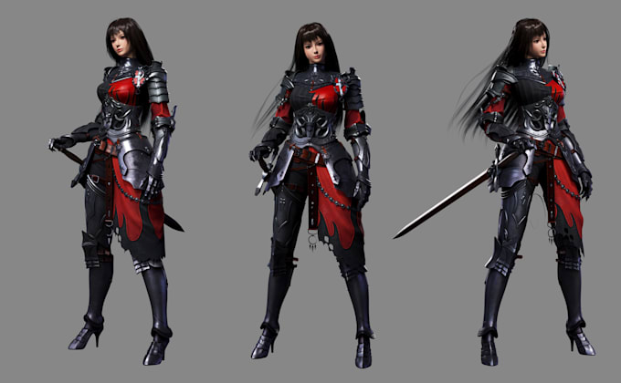 Do 3d game character model 3d game asset 3d game character animation in blender by Laygoos | Fiverr