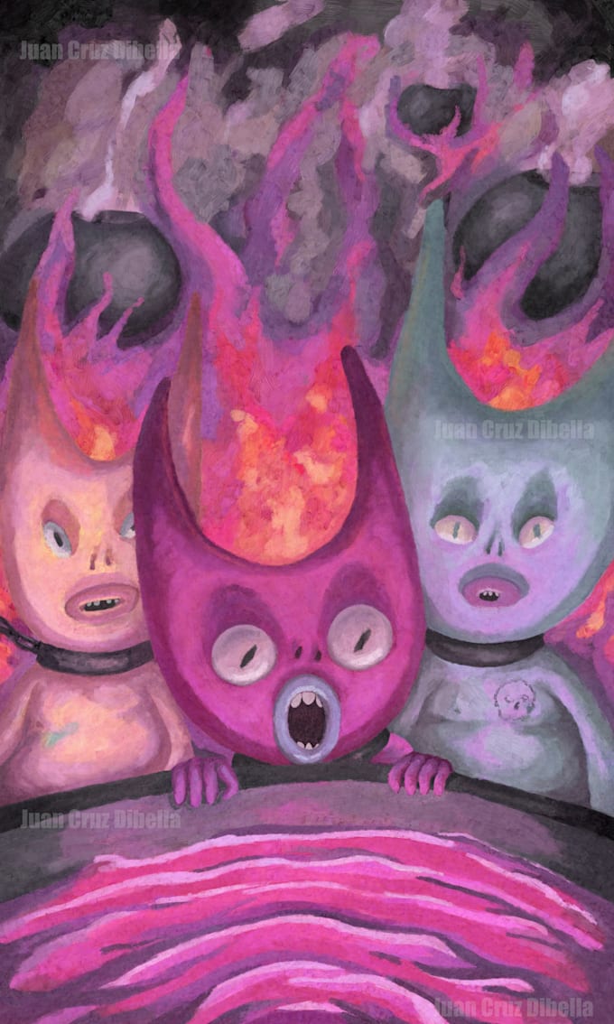 Create horror and fantasy illustrations by Juancruzdibella | Fiverr