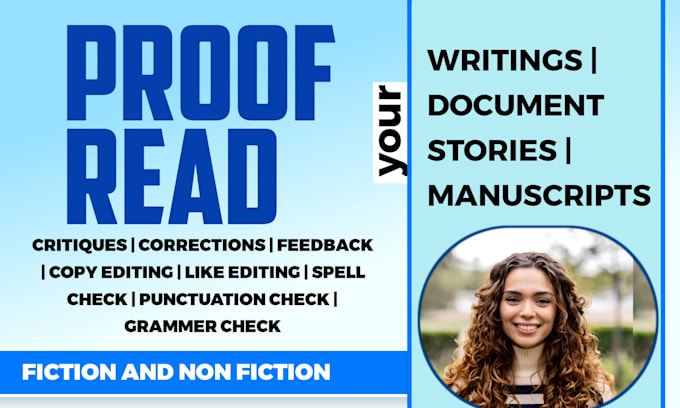 Proofread, edit,grammar check and spell check punctuation check english ...