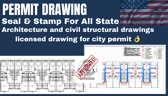 Tx ca fl pe architectural stamp structural stamp set of drawings for ...