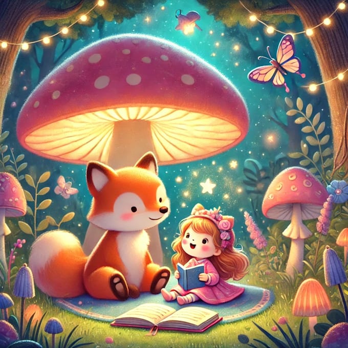 Create magical and colorful childrens storybook illustrations by ...