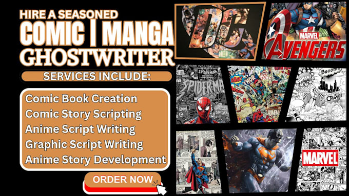 Write your comics book script, comics book illustration by Daniel1_oba ...