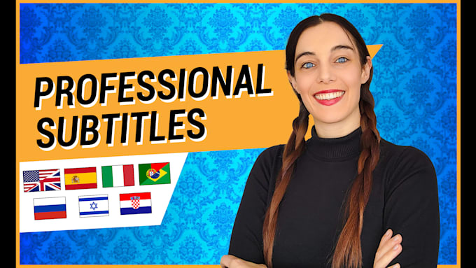 Add professional subtitles, captions, srt, transcribe by Acyabel | Fiverr