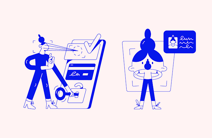 Create a unique line illustration for you by Olgasemko | Fiverr