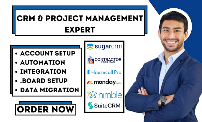 Setup contract foreman housecall pro sugarcrm monday crm nimble crm suite crm by Crmtechexp | Fiverr