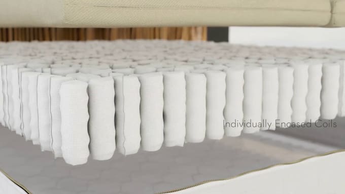 Create 3d exploded 3d axonometric view 3d mattress animation 3d bed ...