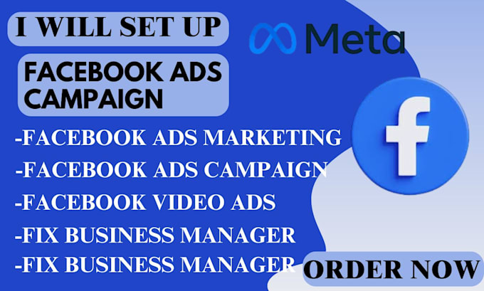 Setup facebook ads, fb marketing, fb advertising, fb video ads by ...