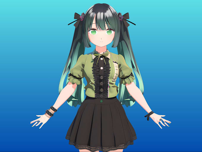 Create custom vrchat avatar 3d model furry avatar vtuber vrc avatar for ...