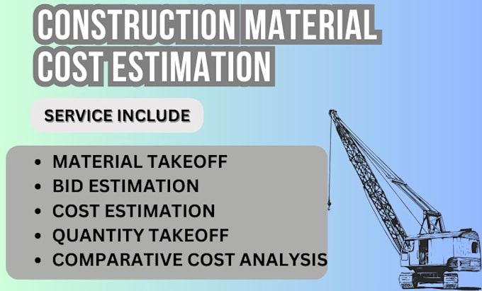 Do material take off, quantity takeoff construction cost estimation by ...