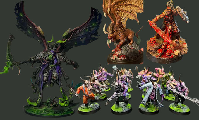 3d print and paint warhammer 40k minis action figure custom kit bashing ...