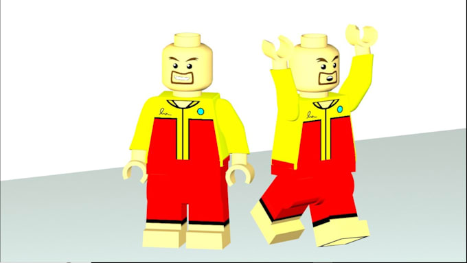 Create lego model, lego design, 3d lego animation, minifigure ...