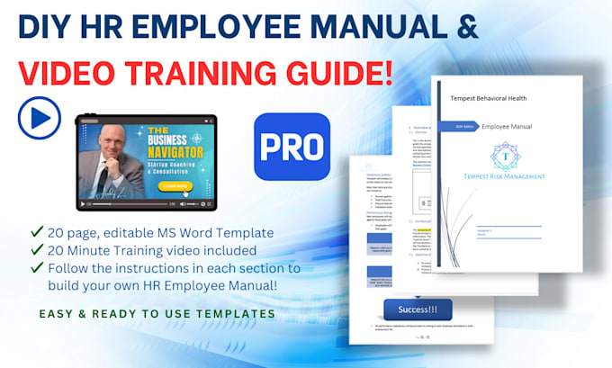 Deliver a diy employee manual toolkit with video and written instructions by Mrandyzig | Fiverr