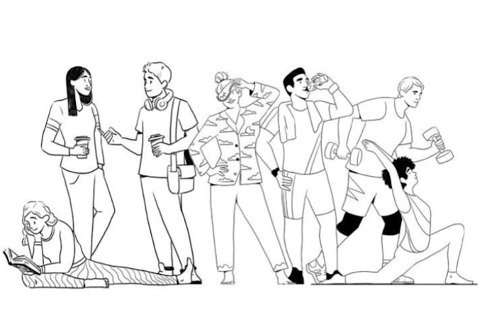 Create hand drawn line art illustration, animation, frame by frame, 2d ...