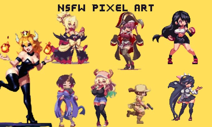 Create Pixel Art Character Nsfw Pixel Art Animation Rpg Maker Sprite Sheet By Ajokeraji Fiverr