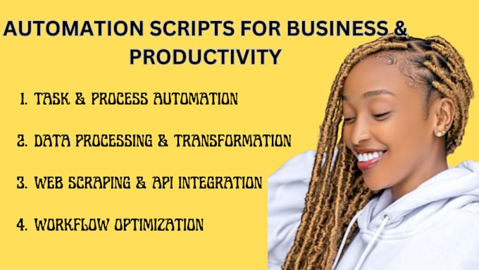 Develop intelligent automation scripts for business efficiency by Jasminjeter | Fiverr