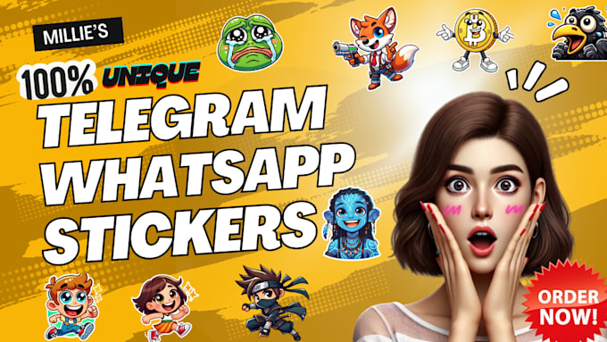 Create a unique telegram , whatsapp and discord stickers by ...