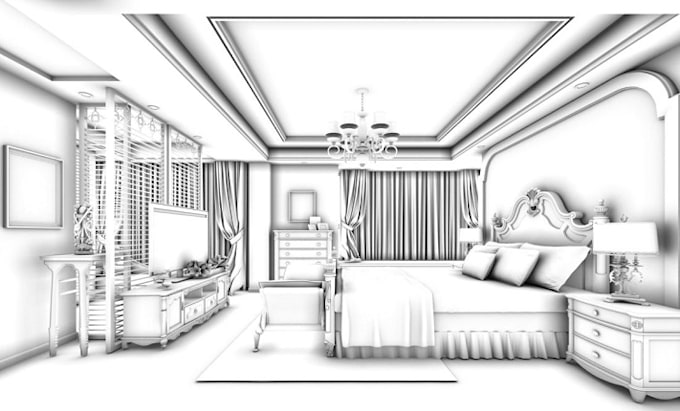 Originate 3d modern bungalow,cgi interior rendering,landscape layout,3d ...