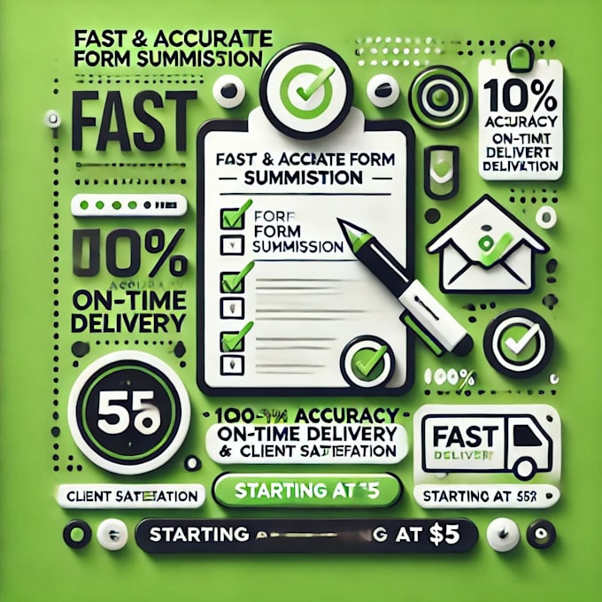 Submit online forms accurately and quickly by Formsnemails | Fiverr