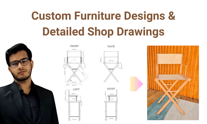 Create custom furniture designs and detailed technical shop drawings by ...