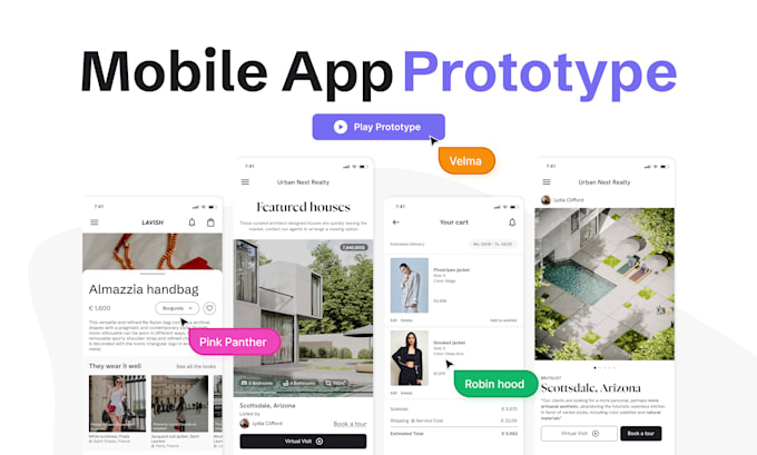 Design a figma interactive mobile app prototype by Lucas_houbre | Fiverr