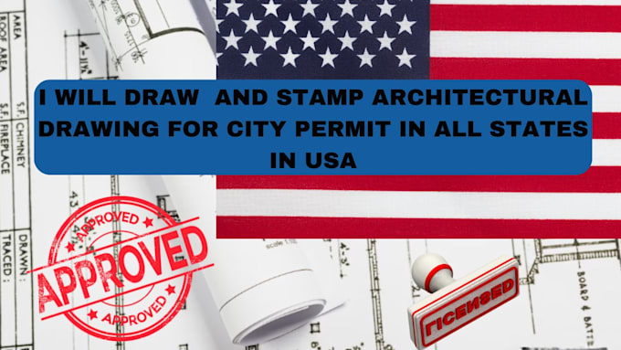 Draw stamp architectural drawing and engineering drawing for city ...