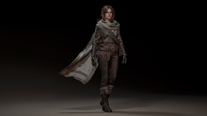 Game ready 3d character, 3d assets, pbr texture, skin character rigging ...