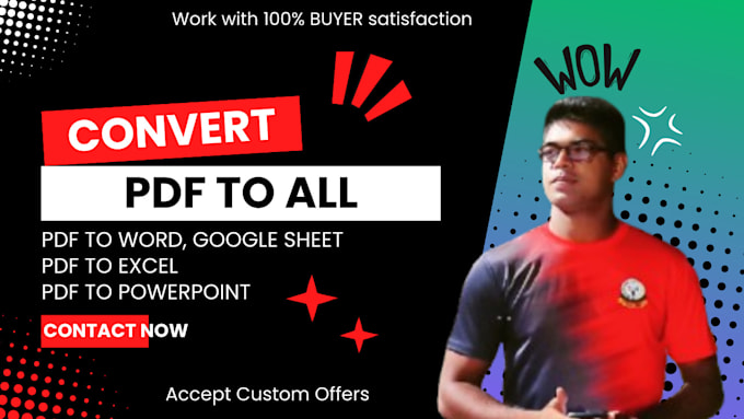 Convert pdf to word, google docs, powerpoint, typing services by Nayan ...
