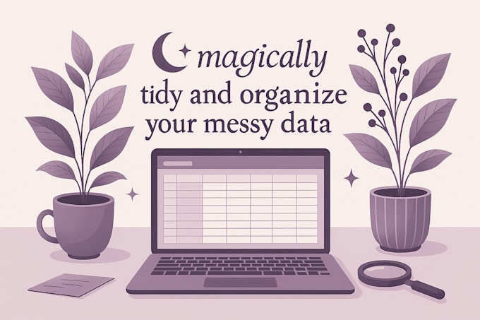 Magically tidy and organize your messy data by Aleksbre | Fiverr
