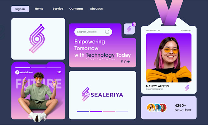 Design tech logo and full branding kit with brand style guide for ...